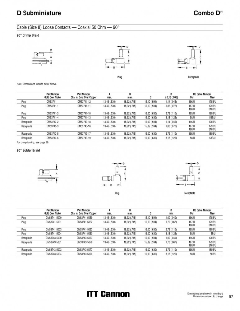 ITT CANNON DM130340 technical document page 4