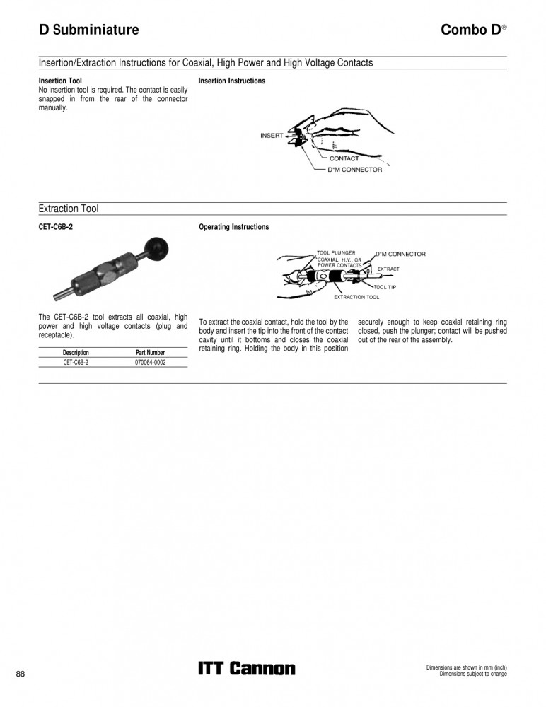 ITT CANNON DM130340 technical document page 5