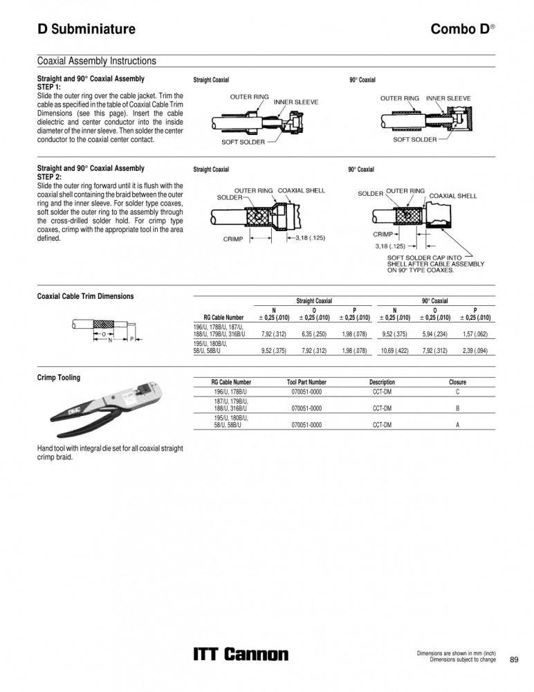 ITT CANNON DM130340 technical document page 6