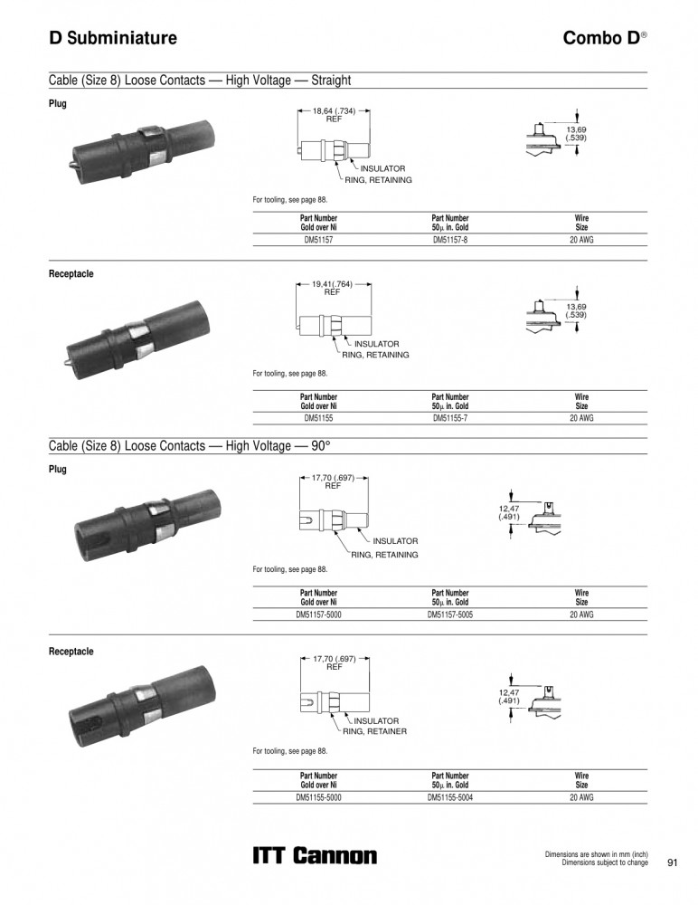 ITT CANNON DM130340 technical document page 8