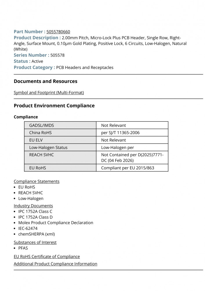 Product document page 1