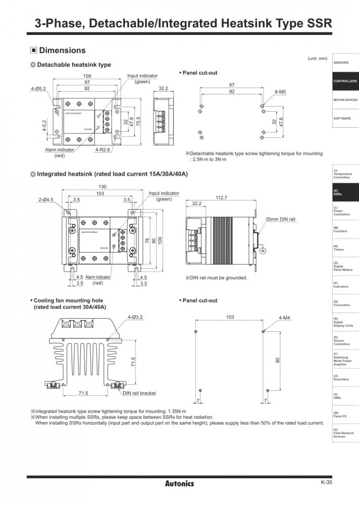 Autonics SRH3 series datasheet page 4