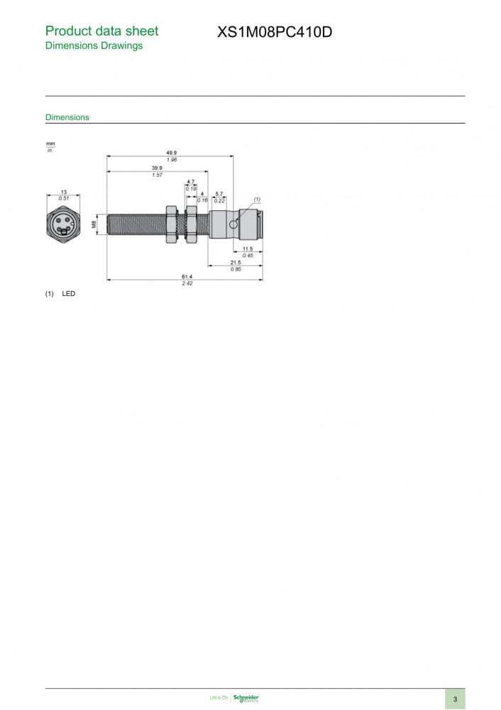 XS1M08PC410D technical document page 3