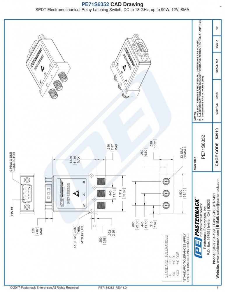 PE71S6352 technical document page 7
