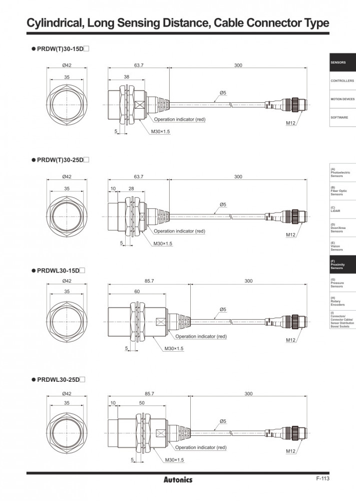 Autonics PRDWT18-7DC datasheet page 6