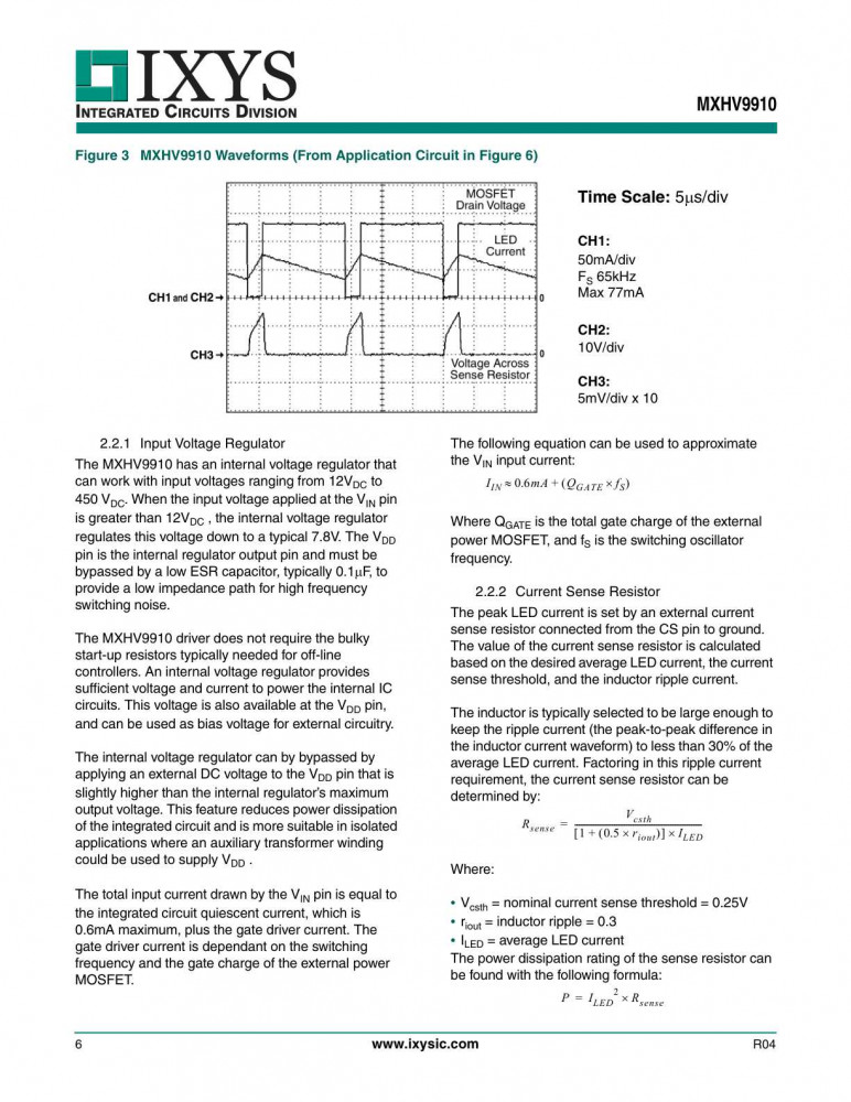 MXHV9910BTR datasheet page 6