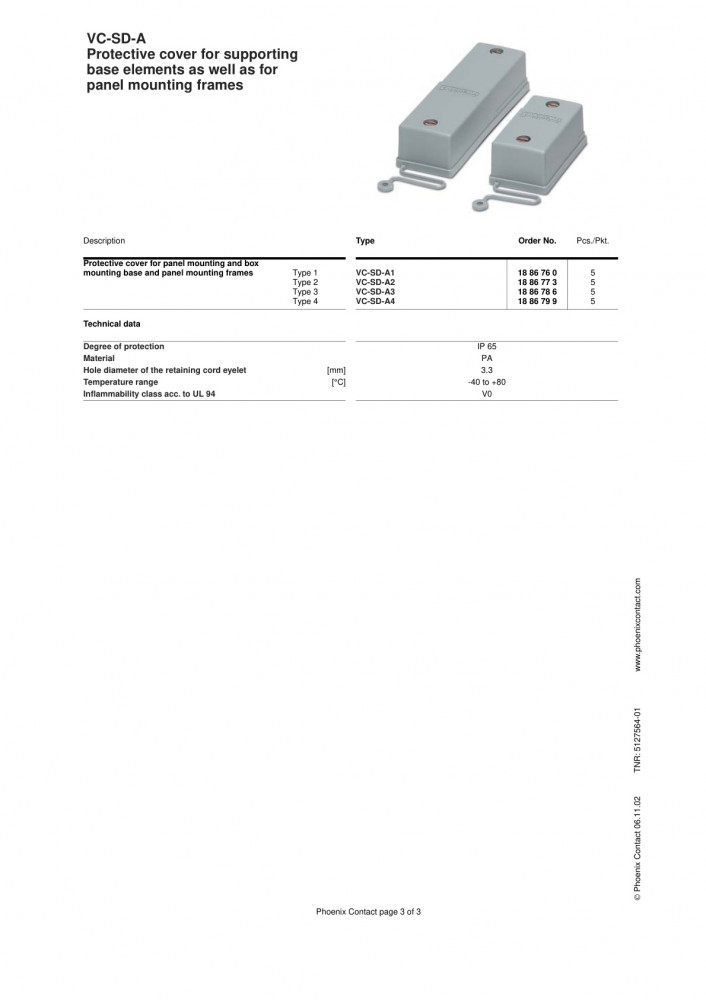 Phoenix Contact VARIOCON technical document page 3