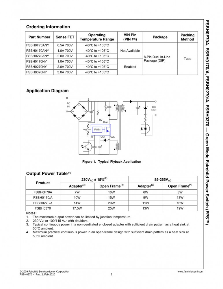 FSBH0270 datasheet preview, page 4