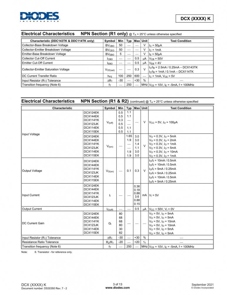 DCX123JK datasheet page 3