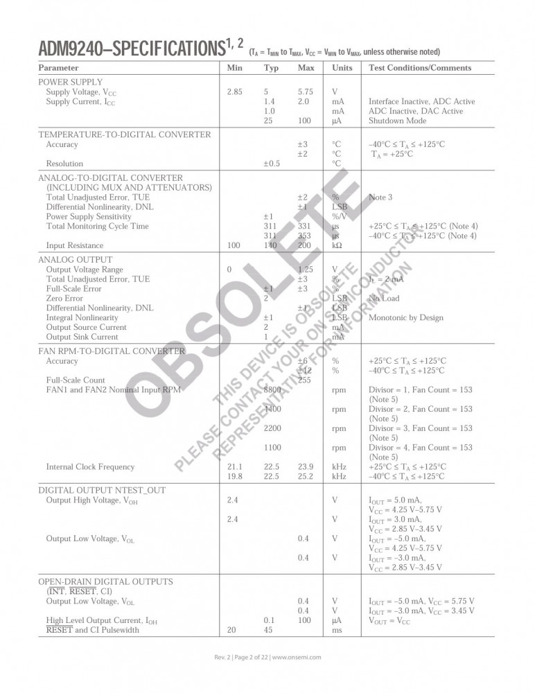 ADM9240 technical document page 3