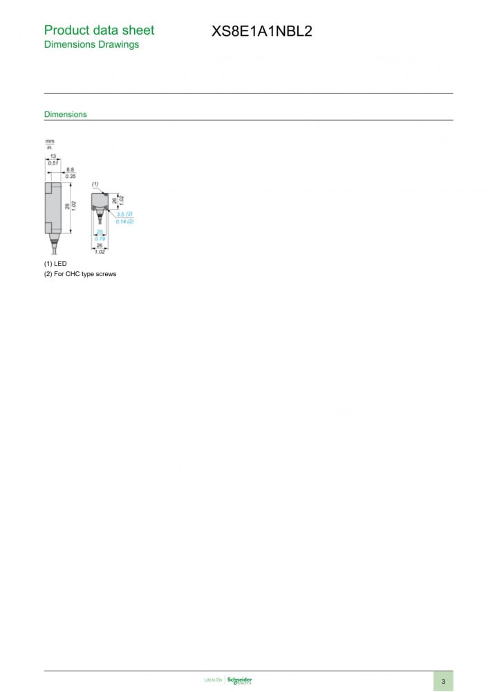 XS8E1A1NBL2 technical document page 3