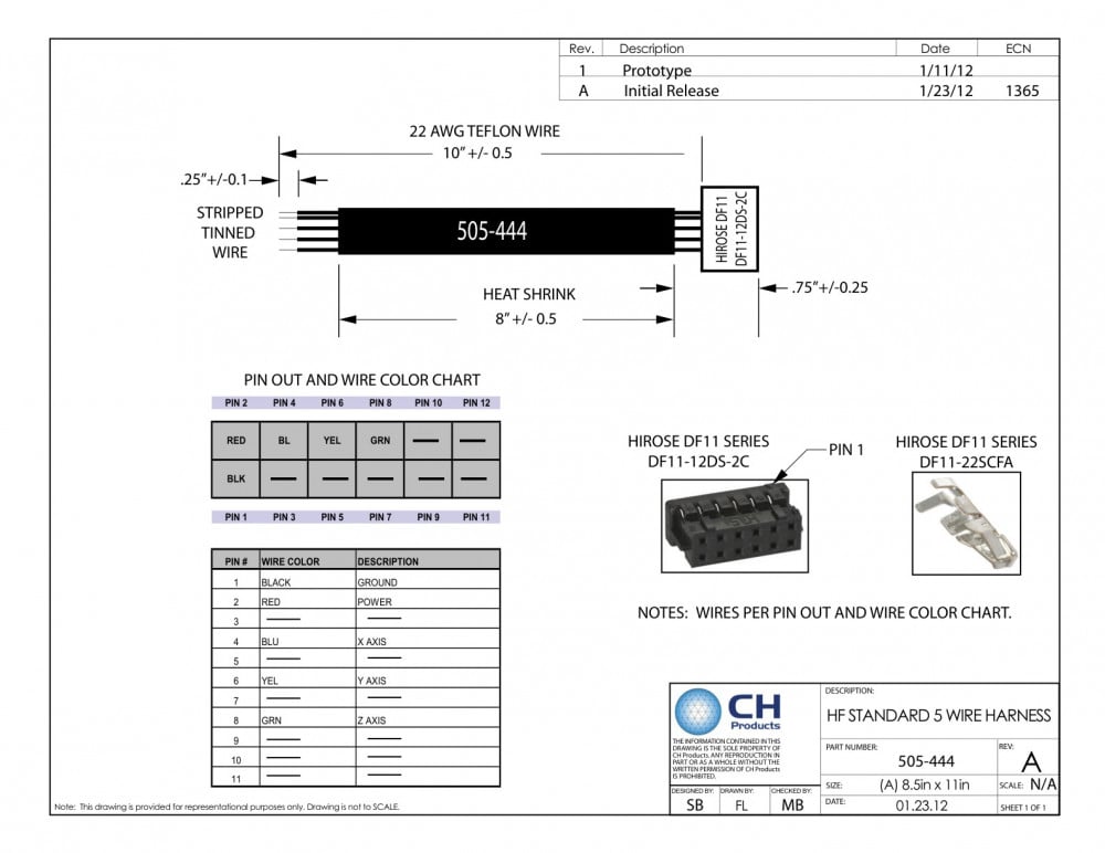 APEM 505-444 technical drawing