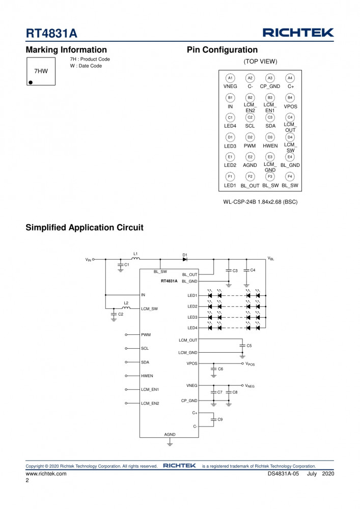 RT4831A datasheet page 2