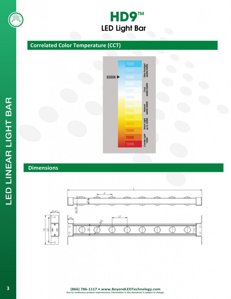 HD9 LED Light Bar document page 3