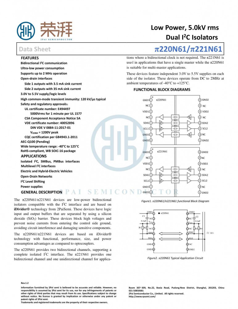 π220N61 datasheet page 1