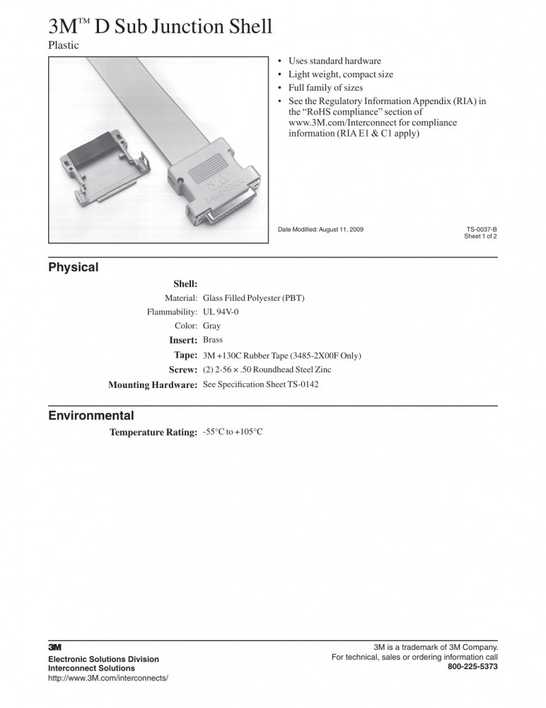 3M 3485-2200R technical document page 1