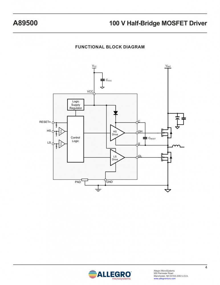 A89500 datasheet page 4
