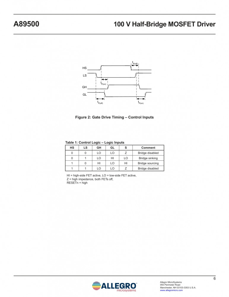 A89500 datasheet page 6