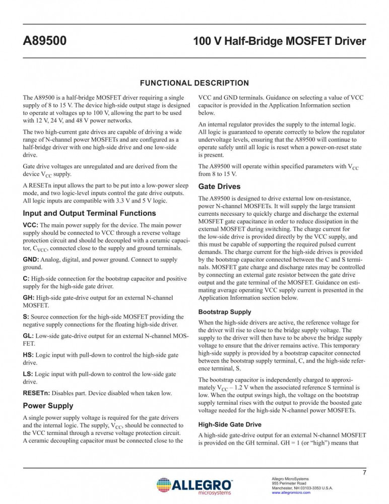 A89500 datasheet page 7