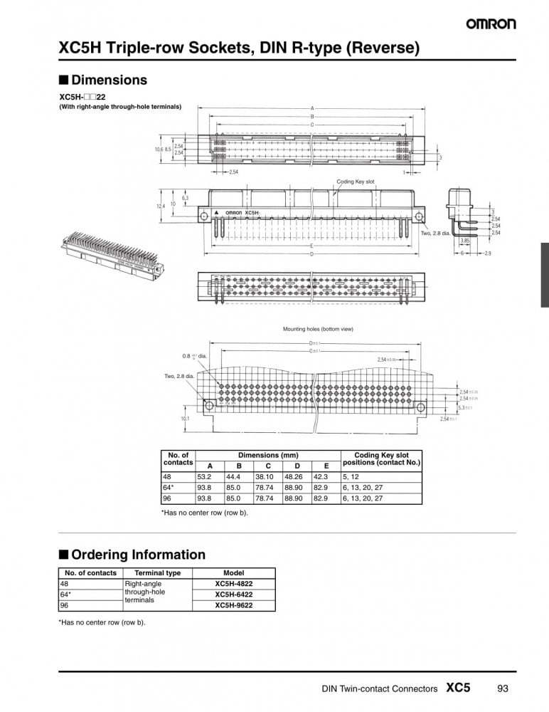 OMRON XC5 technical document page 9