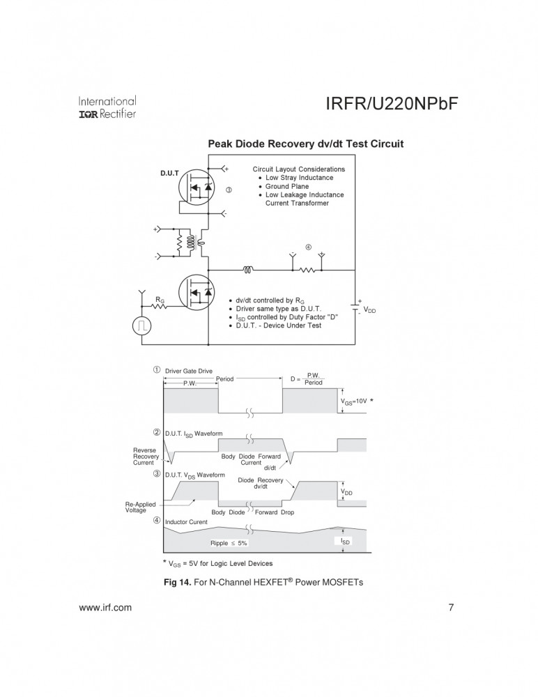 IRFR220NTRPBF technical document page 7