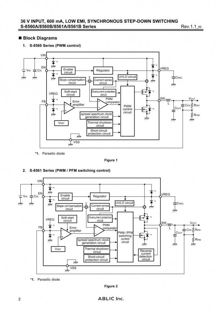 S-8560A/B technical document page 2