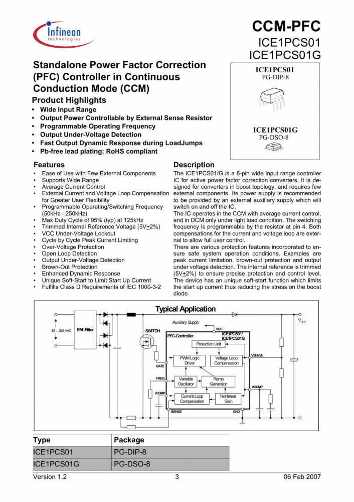 ICE1PCS01 datasheet page 3