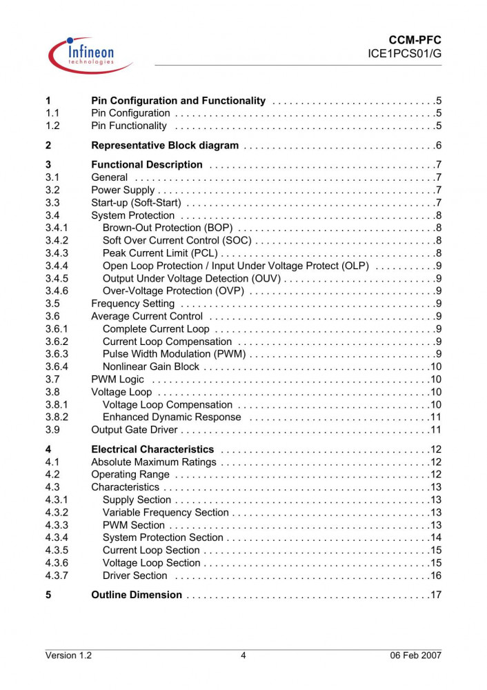 ICE1PCS01 datasheet page 4