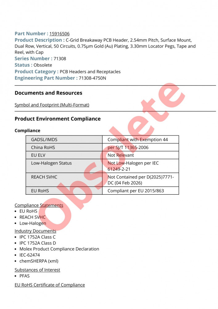 Product document page 1