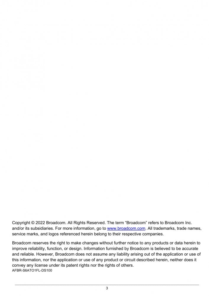 AFBR-S6PY0574 datasheet page 3