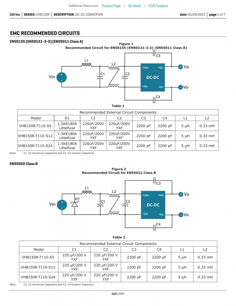 VHB150R-T110-S24 datasheet page 5