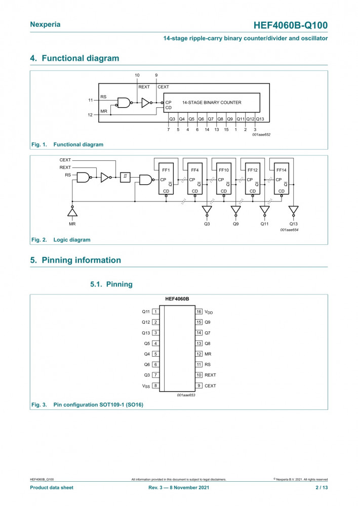 HEF4060BT118 datasheet page 2