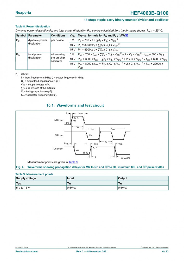 HEF4060BT118 datasheet page 6