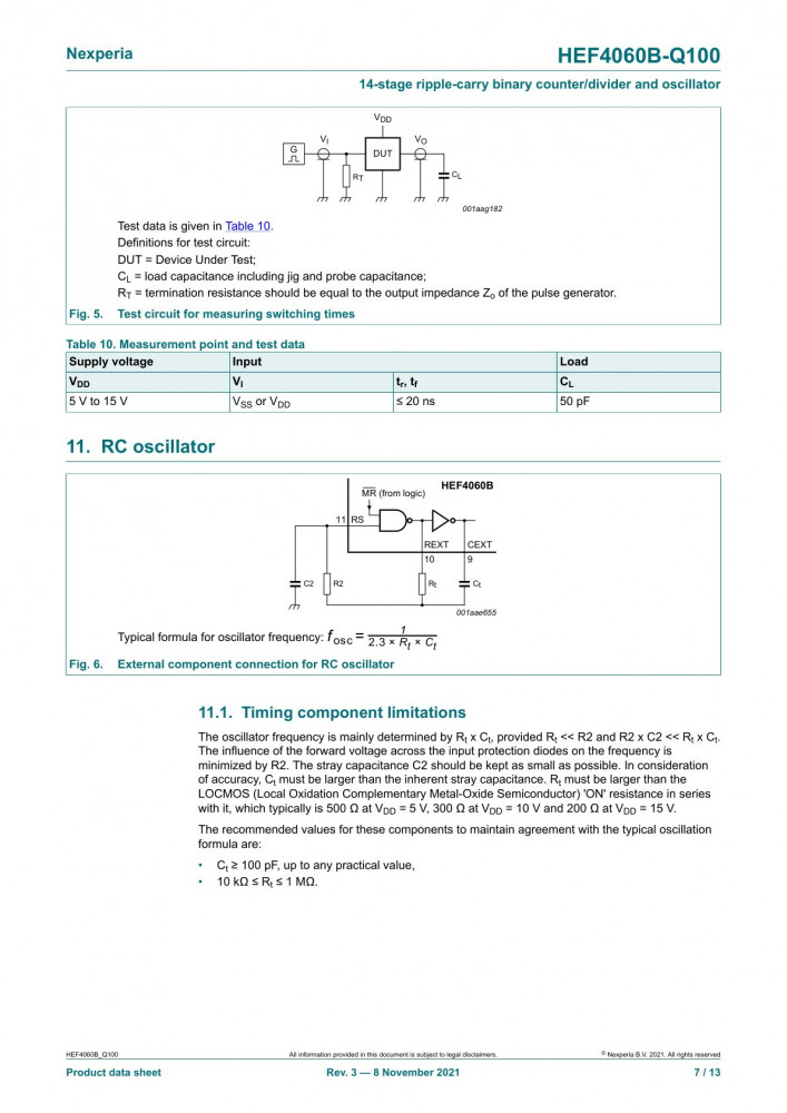 HEF4060BT118 datasheet page 7