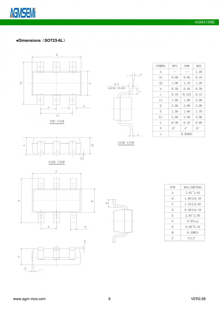 AGM312ME datasheet page 8
