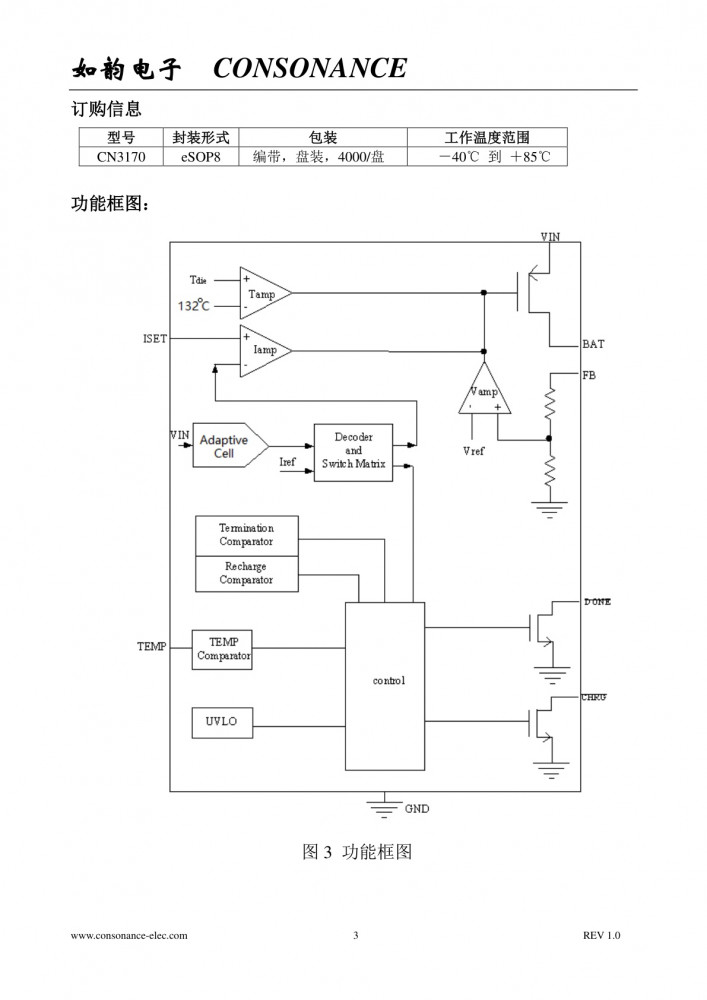 CN3170 datasheet page 3