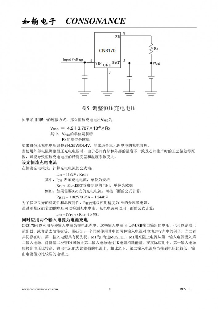 CN3170 datasheet page 8