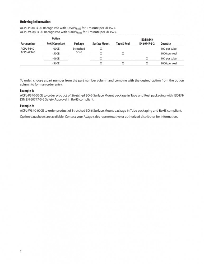 ACPL-P340-500E datasheet page 2