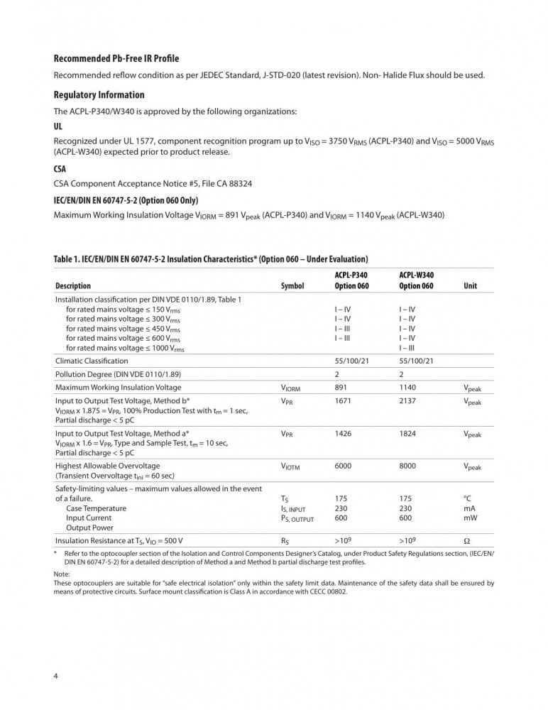 ACPL-P340-500E datasheet page 4