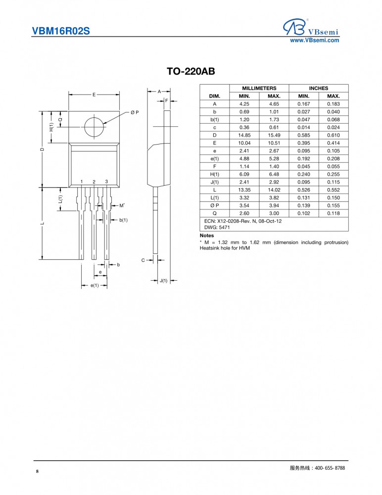 VBM16R02S datasheet page 8