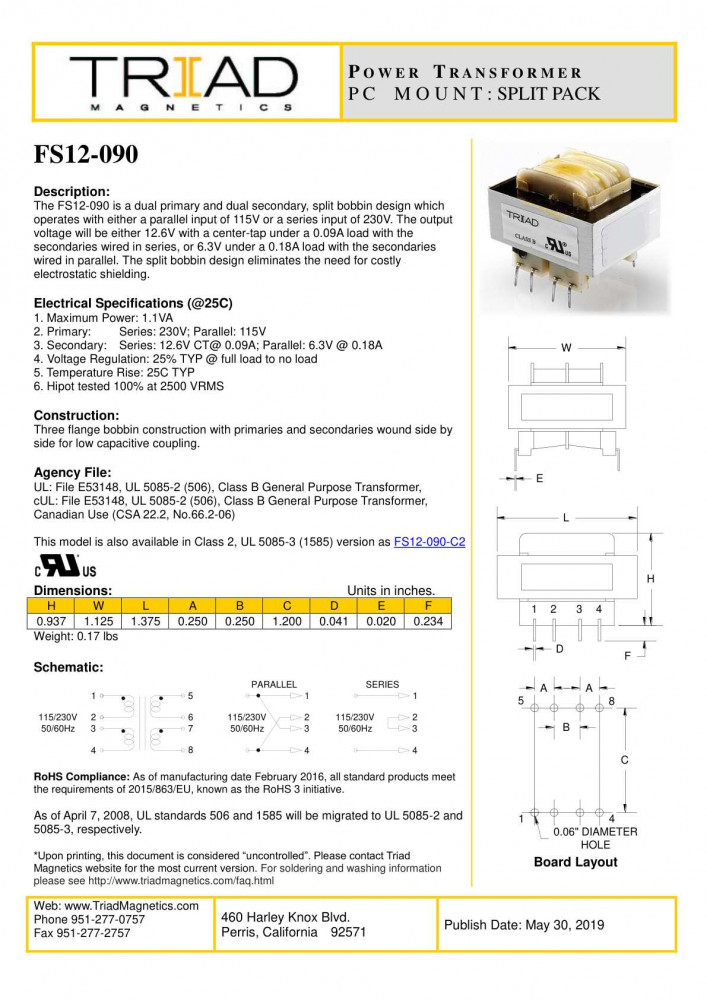 FS12-090 technical document page