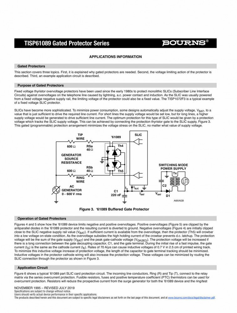 TISP61089DR-S datasheet page 6