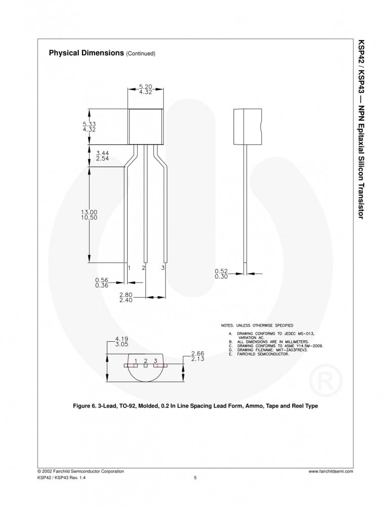 KSP42BU datasheet page 6