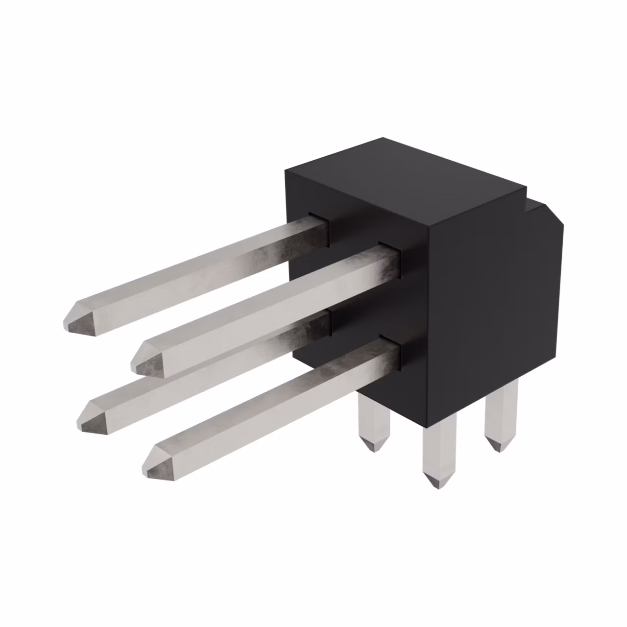 2.00mm Pitch Milli-Grid Header, Right-Angle, Through Hole, 4 Circuits, 2.54µm Tin (Sn) Plating, Mating Pin Length 6.00mm, Tail Length 2.90mm, Tray, Lead-Free for sale