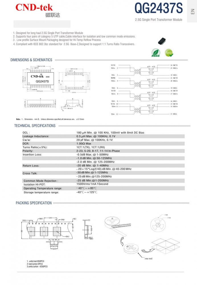 QG2437S official datasheet page