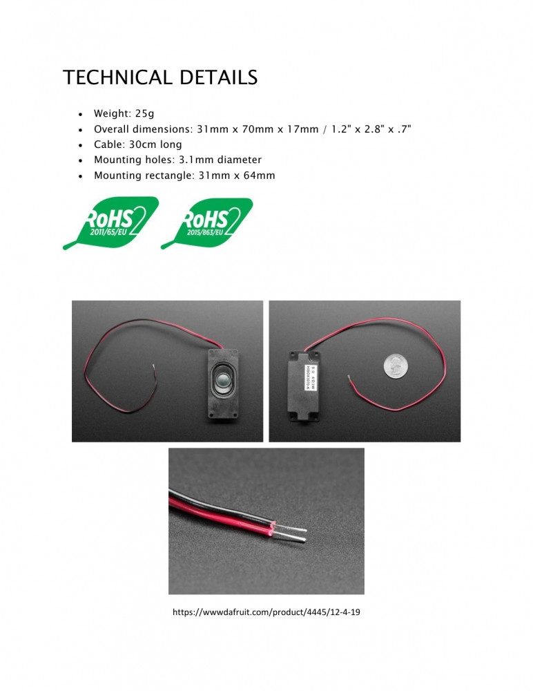Adafruit 4445 technical document page 2