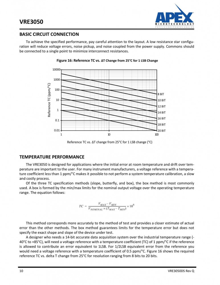VRE3050 datasheet page 10