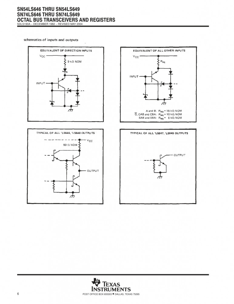 SN74LS646NS technical document page 7