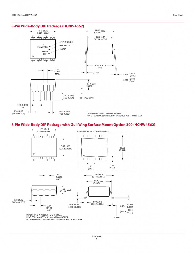 HCNW4562 datasheet page 4