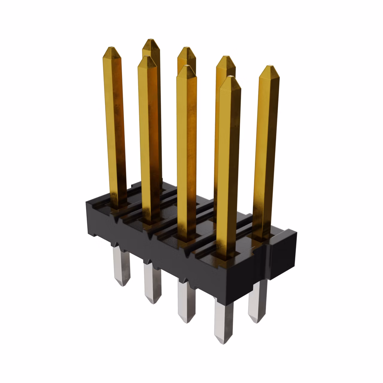 2.00mm Pitch Milli-Grid Header, Vertical, Through Hole, 8 Circuits, 0.38µm Gold (Au) Plating, Mating Pin Length 6.38mm, Tail Length 2.60mm, Tray, Lead-Free for sale
